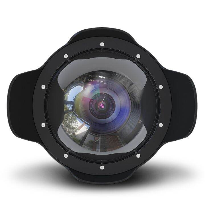 WA006 40M/130FT 8" wide angle dome port for camera waterproof housing ...
