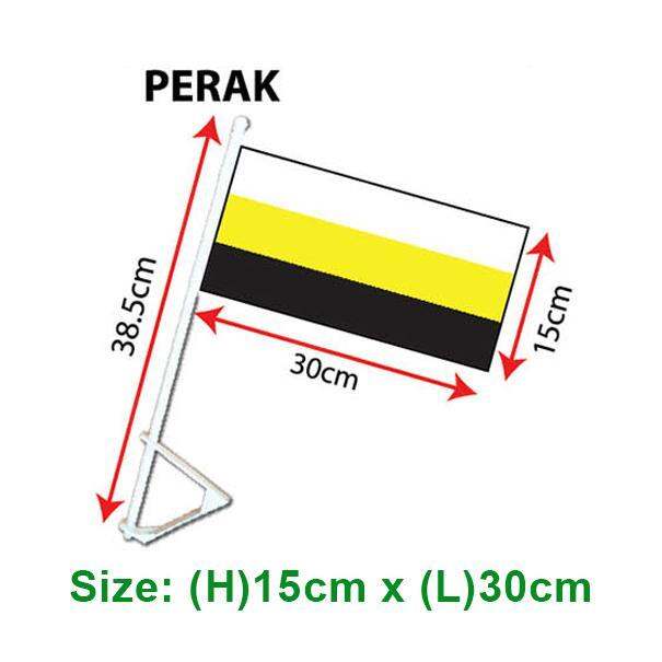 Perak Car Flag, Wall Flag, Bendera Kereta, Bendera Dinding Perak | Lazada