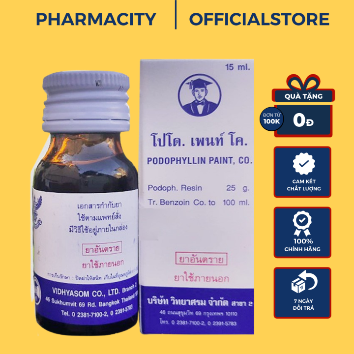 Dung Dịch Podophyllin 25% thái lan đánh bay sùi mào gà nhanh chóng an ...