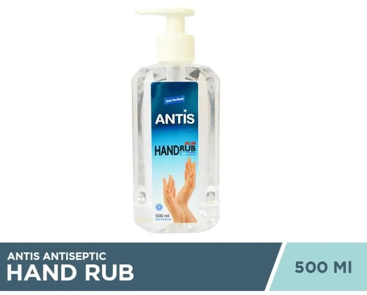 Antis Hand Sanitizer Hand Rub Antiseptic Pump [500 ml] | Lazada Indonesia