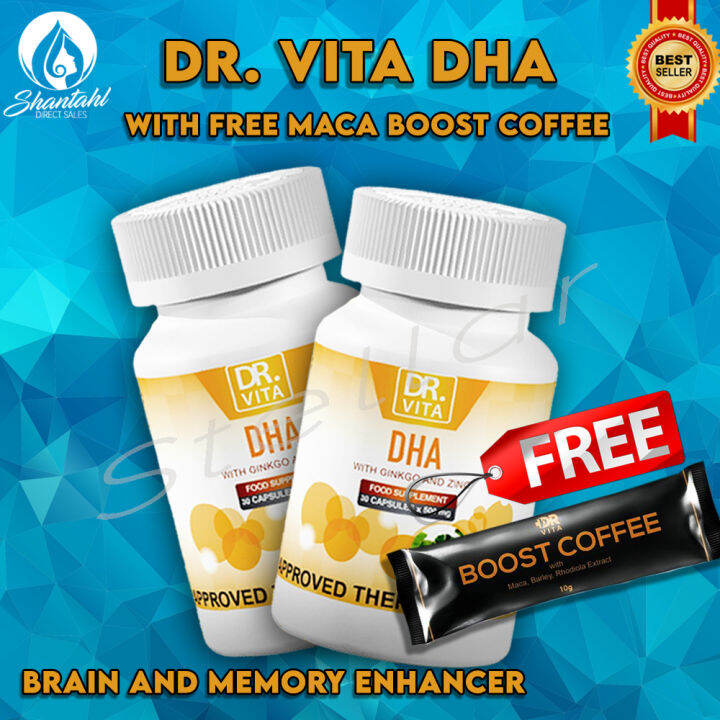 FREE SACHET OF COFFEE! Dr. Vita DHA with Ginkgo and Zinc (Elderly), Dr. Vita DHA for Adult ...