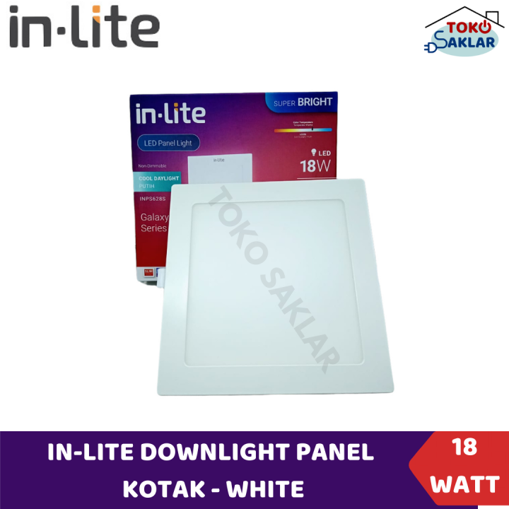 INLITE Downlight Led Panel 18 Watt KOTAK 18w (BERGARANSI 1 TAHUN ...