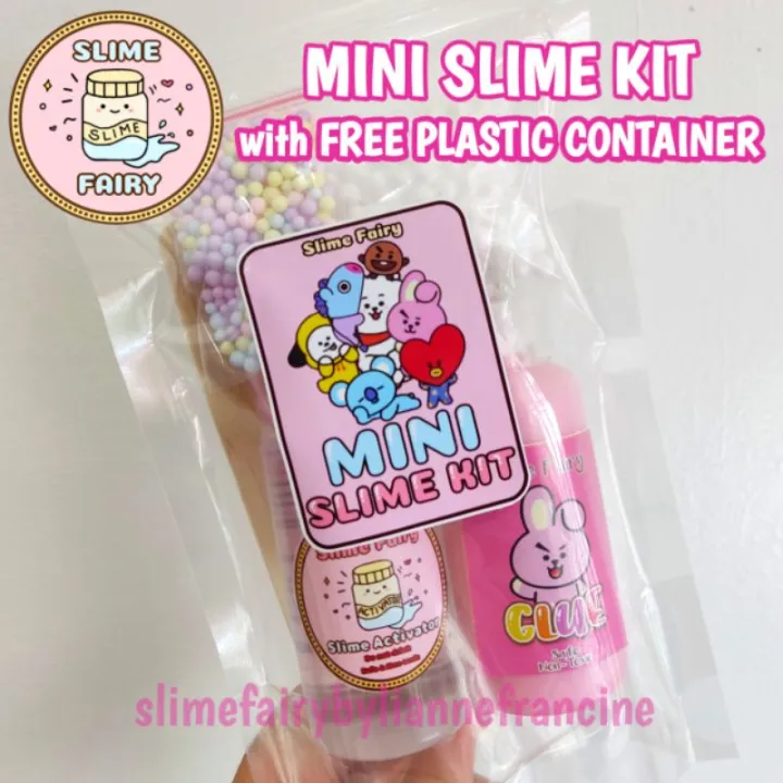 MINI SLIME KIT WITH PLASTIC CONTAINER BY SLIME FAIRY | Lazada PH