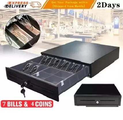 7 Bills 4 Coins Tray Cash Drawer Electronic Cash Drawer Cash Coin ...
