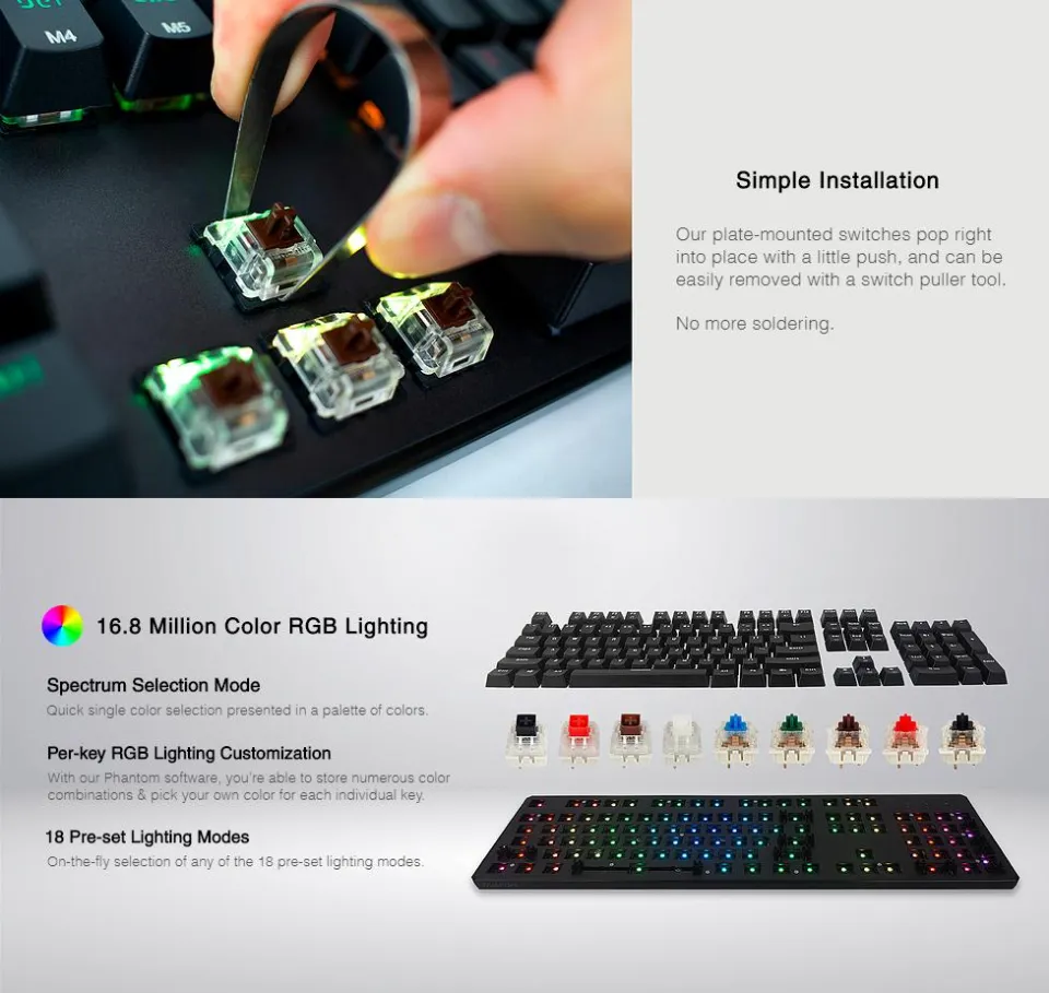 Phantom Elite Mechanical Keyboard Tecware Keyboards, 57% OFF