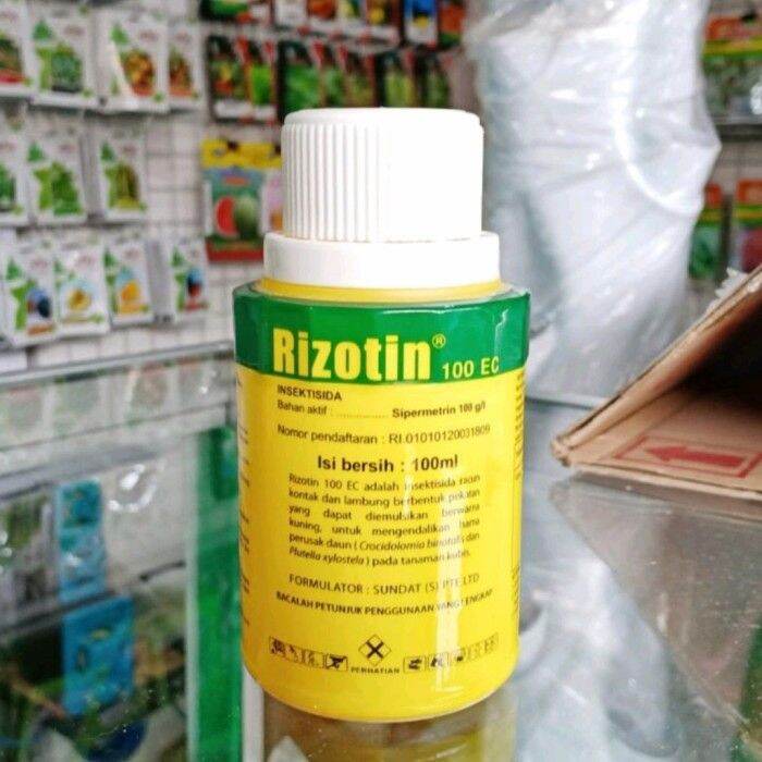 100ml - Rizotin 100EC Insektisida Pembasmi Hama Serangga Dan Ulat Kebun ...