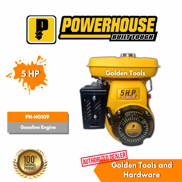POWERHOUSE PH-EP-ROB20-5HP Gasoline Engine 5.0 HP [GOLDEN | PGE ...