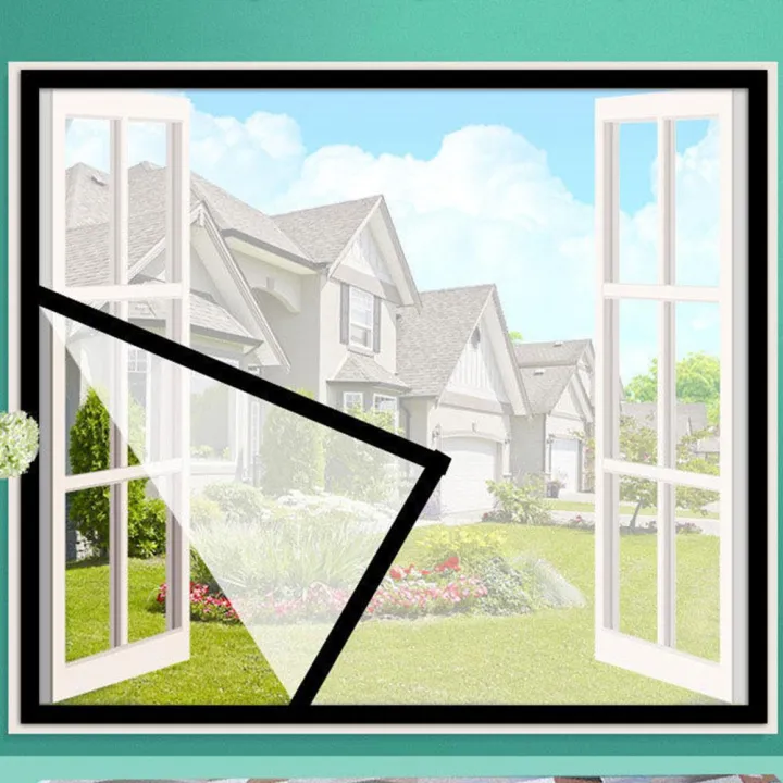 Magnetic Window Mesh Door Curtain Snap Net Guard Mosquito Fly Invisible ...