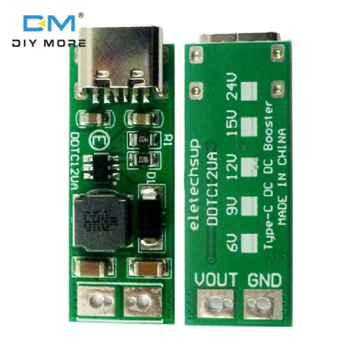 diymore 9W Mini Type-C USB DC 5V to 6V 9V 12V 15V 24V DC DC Boost Boost ...
