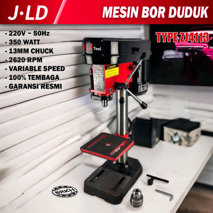MESIN BOR DUDUK 13MM JLD ZJ-4113 Drill Press Mesin Bor Listrik 350W untuk Bor besi kayu | Lazada ...