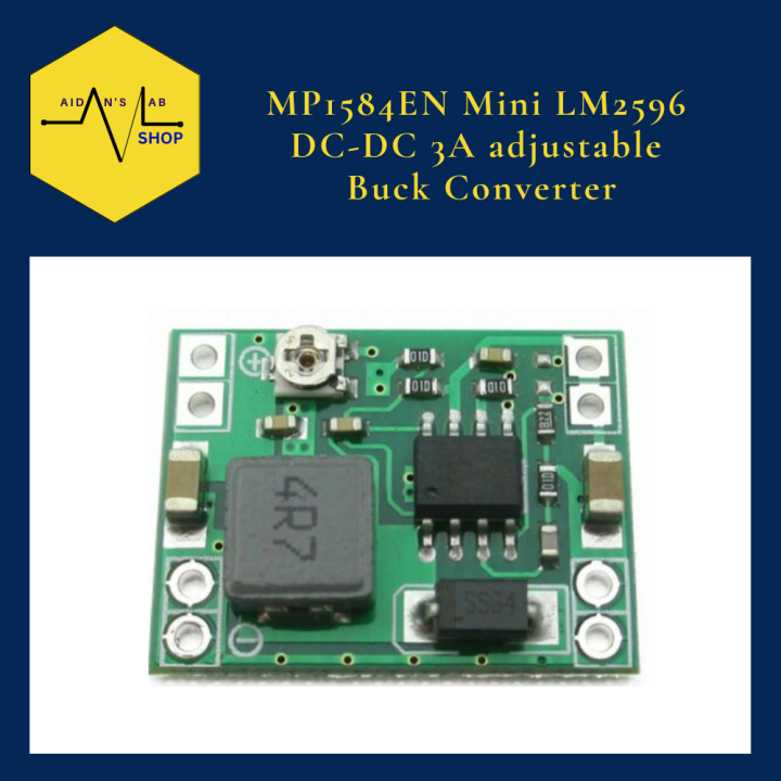 MP1584EN Mini LM2596 DC-DC 3A adjustable Buck Converter | Aidans Lab | Lazada PH