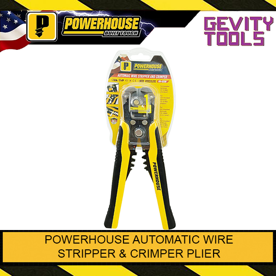 POWERHOUSE AUTOMATIC WIRE STRIPPER & CRIMPER PLIER ( PH-422G) *GEVITY ...
