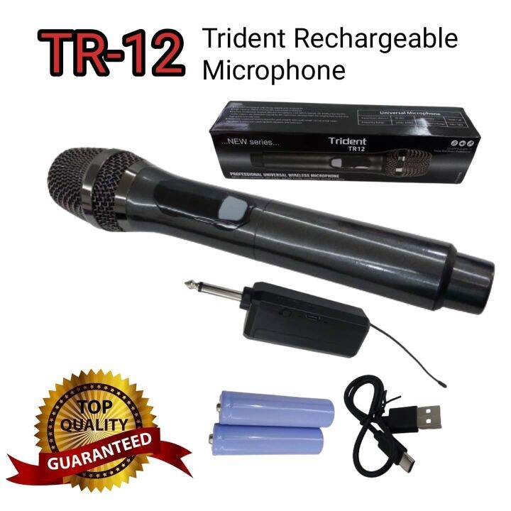 Rechargeable Single Trident Microphone | Lazada PH