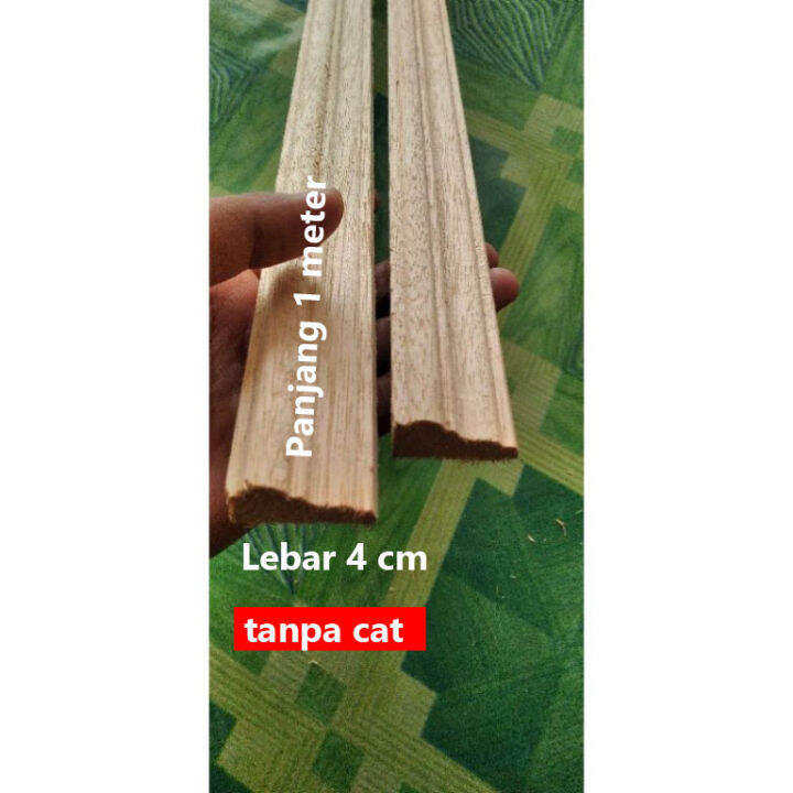 GL list Profil dinding dekotasi rumah-moulding kayu 1 meter | Lazada ...