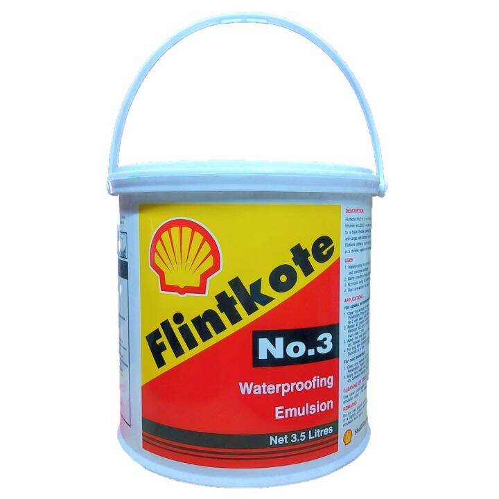 Hot sell Shell Flintkote Waterproofing Emulsion No.3 - 3.5L | Lazada PH