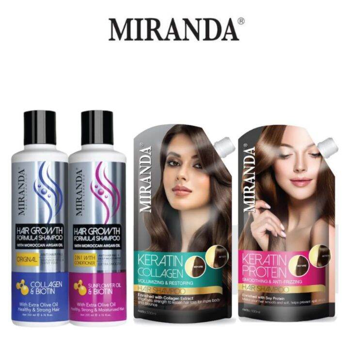 MIRANDA Hair Shampoo & Conditioner - Hair Glowth Shampoo - Sunflower ...