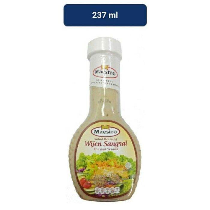 SAUS WIJEN SANGRAI MAESTRO ROASTED SESAME SALAD DRESSING BOTOL 237ML ...