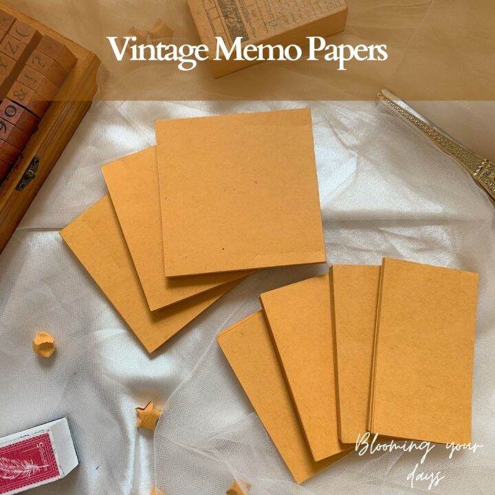 Bloomingyourdays Kertas Memo Pad Vintage Notes Paper Kertas Catatan ...