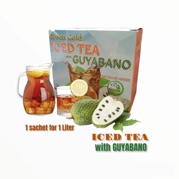 Organic Juice Iced Tea Juice with Guyabano Juice Lemon Juice Fruit ...