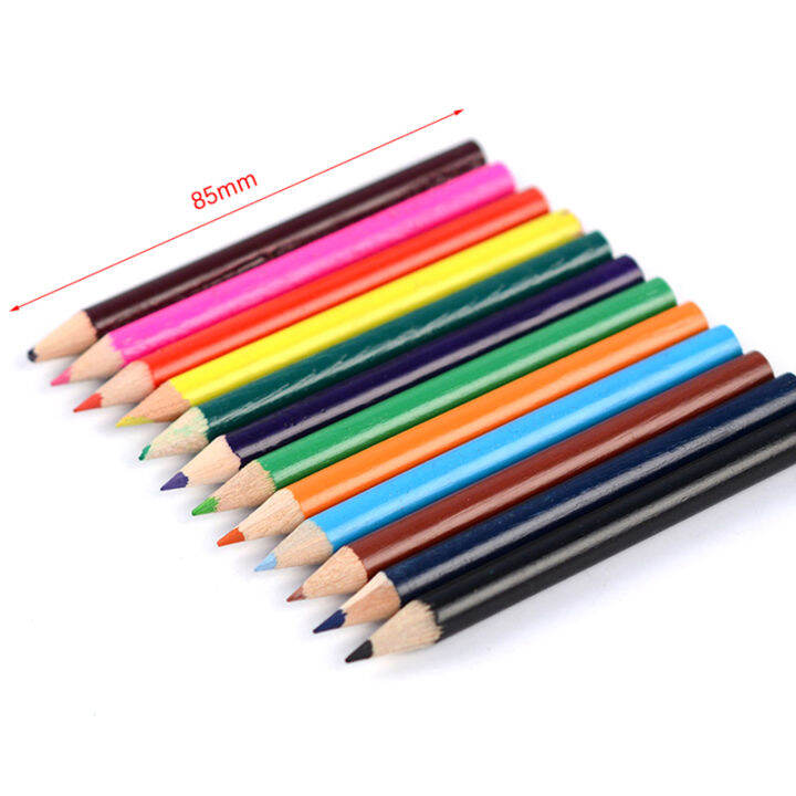 XINGK 12ชิ้นสีชุดดินสอพร้อมของเล่นวาดรูประบายสีกระบอกใส่ปากกาสำหรับเด็ก ...