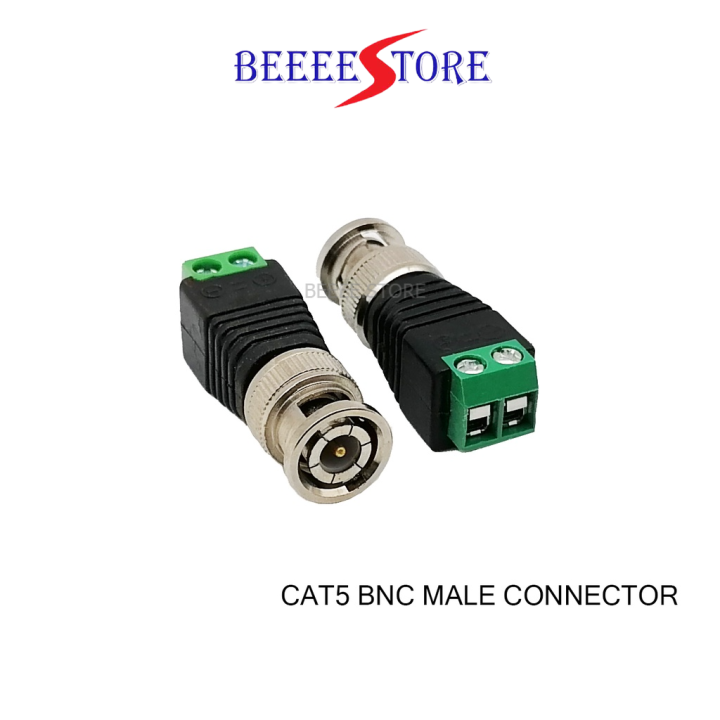 CAT5 BNC MALE CONNECTOR PLUG FOR CCTV ACCESSORIES CCTV CONNECTOR | Lazada