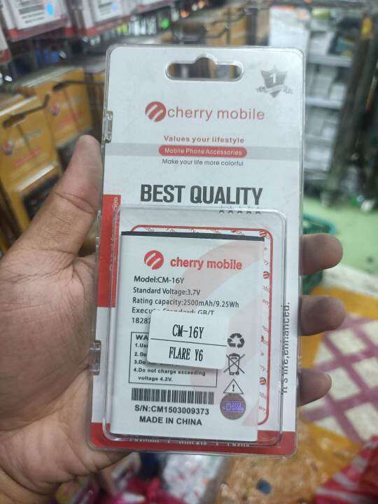 Cherry Mobile Battery Original High Quality for CM-16Y FLARE Y6 2500MAH ...