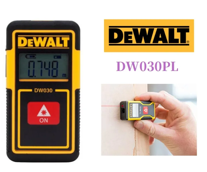 DeWalt DW030PL 9 Metre Pocket Laser Distance Measurer No Need For A ...