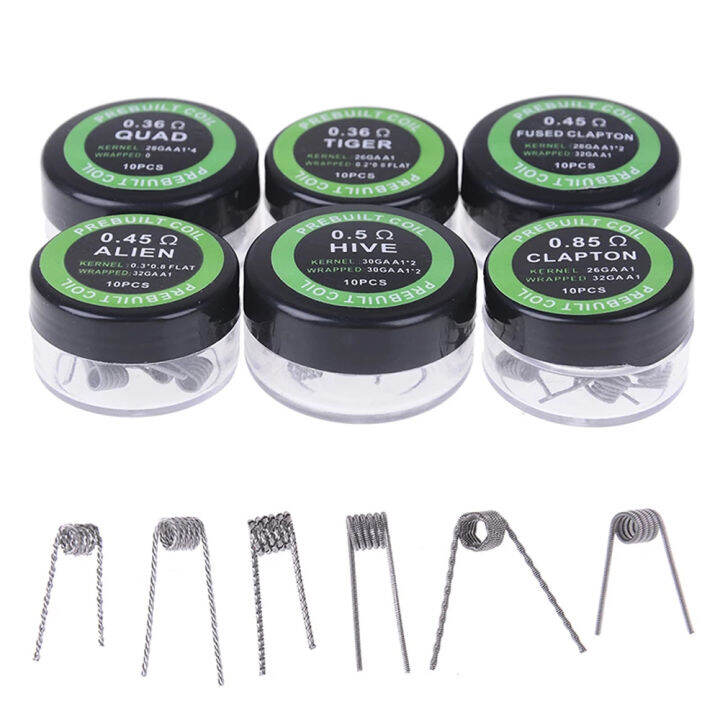 MICANGP Clapton Coils Hive Prebuilt Coil Premade Wire Rda Coil Mix ...