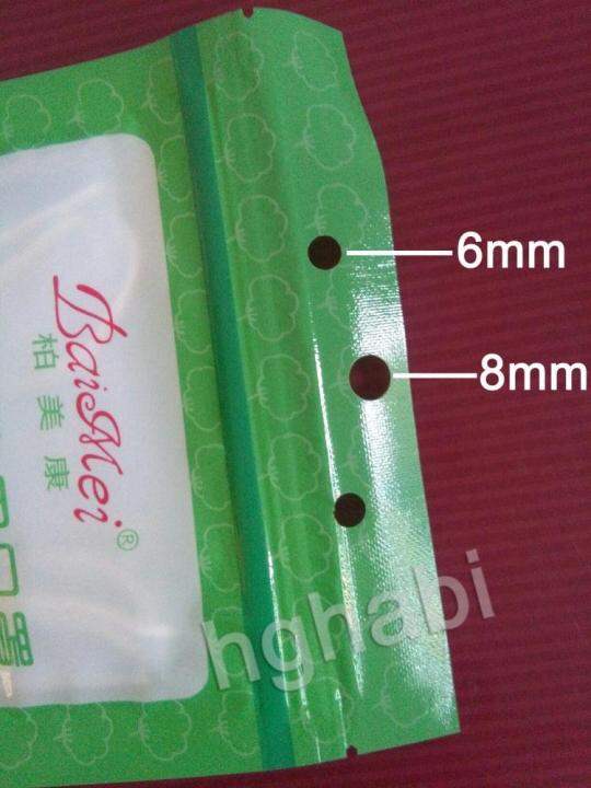 Single hole puncher PVC membership card tag packaging plastic bag ...