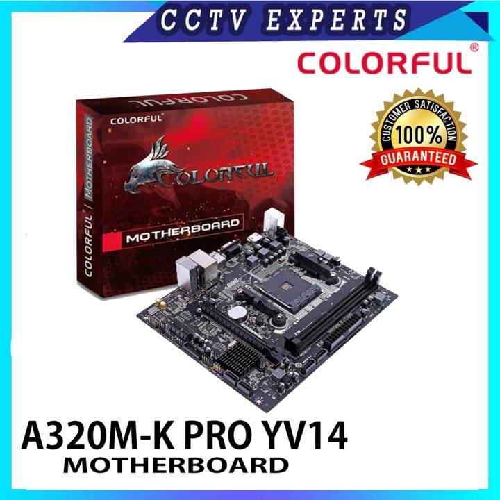 Colorful A320M-K Pro YV14 AMD A320 Chipset / Support AM4 CPU Desktop ...