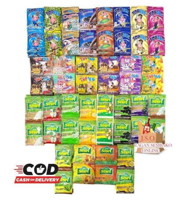 Top Ice Teh Sisri Renceng Isi 10 All Varian Rasa Bukan Pop Ice Coklat ...