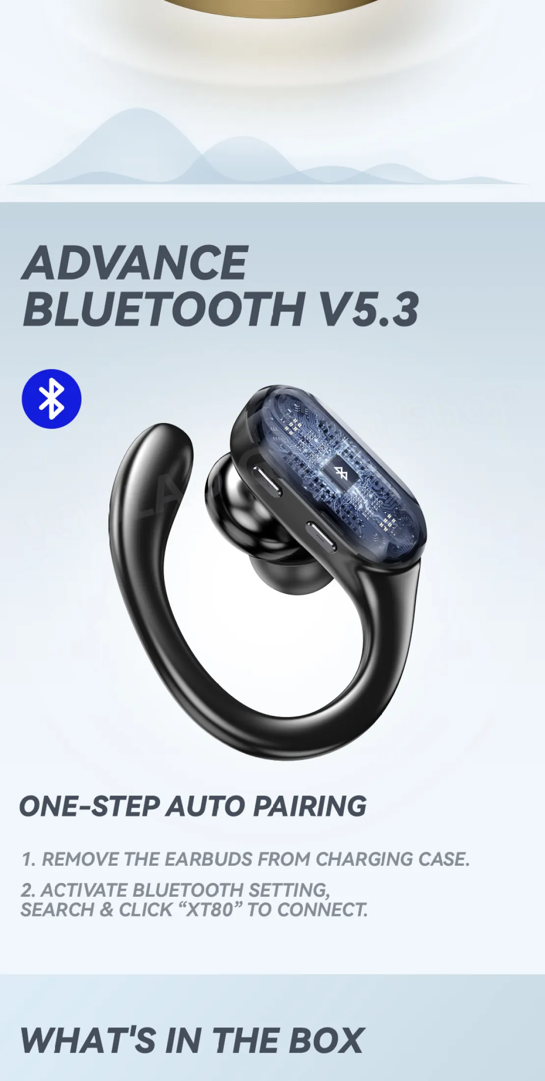 หูฟังบลูทูธ Lenovo XT80 TWS หูฟังออกกำลังกาย หูฟังบลูทูธ 5.3 หูฟัง ...