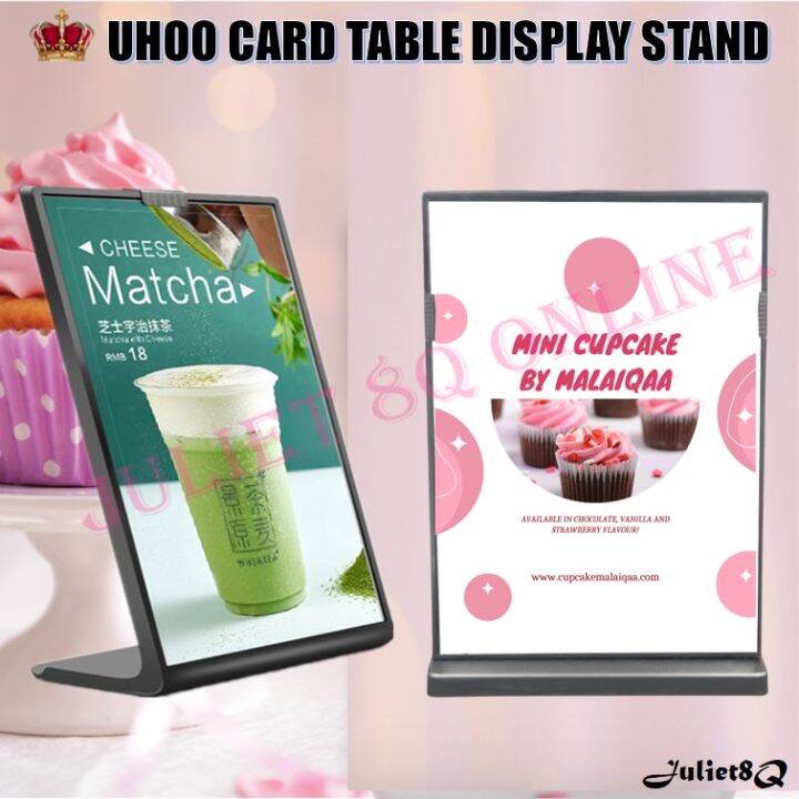 A4 A5 A6 T & L Type Plastic Acrylic Menu Sign Holder Stand Restaurant ...