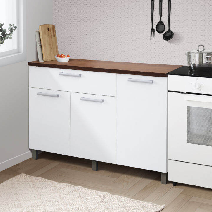 Kirana Kitchen Set Indiana Lemari Kabinet Dapur Rak Dapur Kayu Putih ...