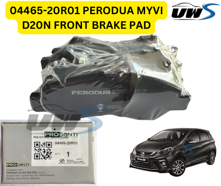 04465-20R01 PERODUA MYVI D20N FRONT BRAKE PAD | Lazada