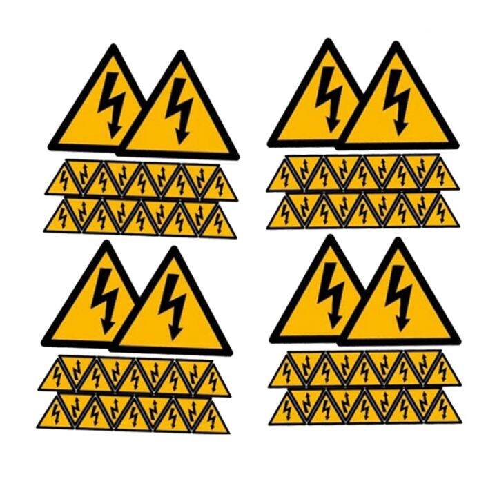 80 Pcs Electric Fence Sign Label Stickers Warning Label for Safety ...