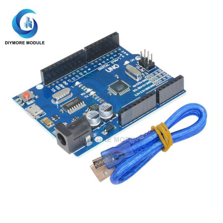 Micro USB UNO R3 CH340G Microcontroller Development Board with Wire Replace ATmega16U2 For ...