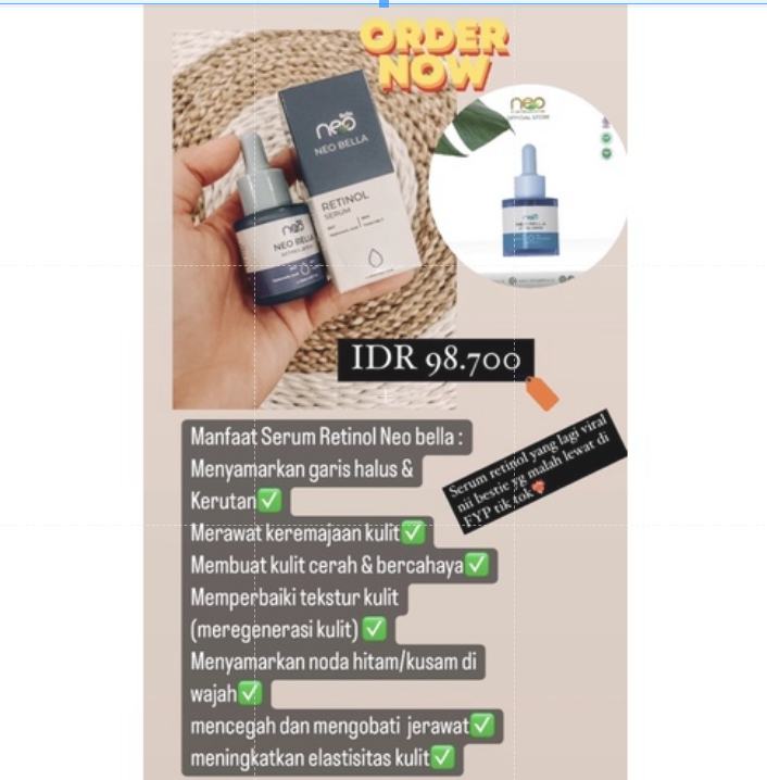 Serum Retinol Neo Bella NeoBella Retinol Serum Anti Aging Acne Penuaan Dini | Lazada Indonesia
