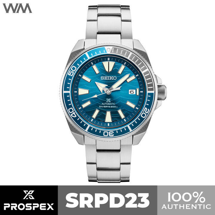 Seiko Prospex Great White Shark Samurai Save the Ocean Automatic Watch ...