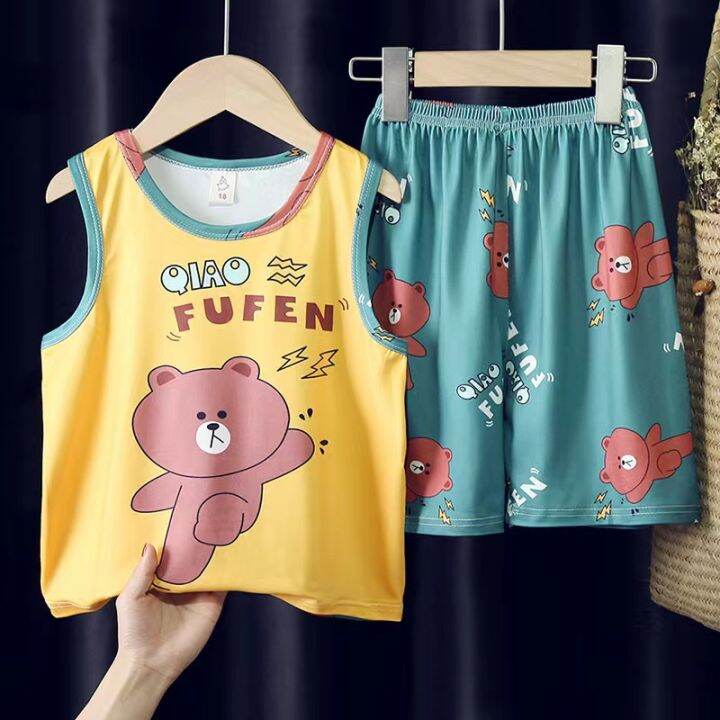 Yss.terno for kids boy and girls sando and shorts for baby set cotton ...