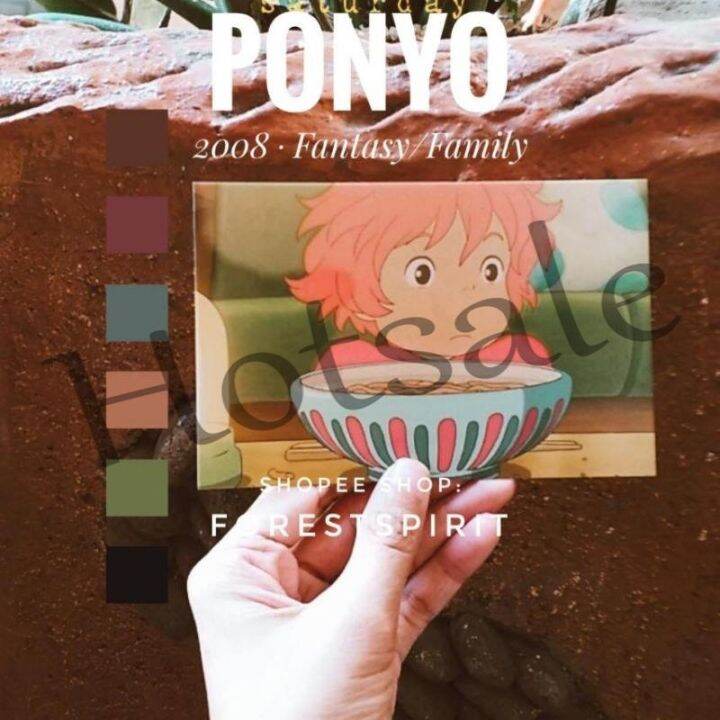 【hot sale】 B46 Studio Ghibli Postcard Princes Ponyo Miyazaki Hayao ...