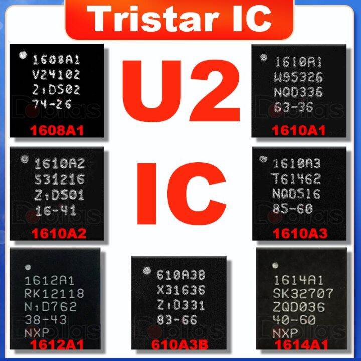 U2 USB Tristar IC 610A3B 1610A3 1610A2 1614A1 1612A1 1610A1 1608A1 For IPhone 5 5S 6 6S Plus 7 8 ...