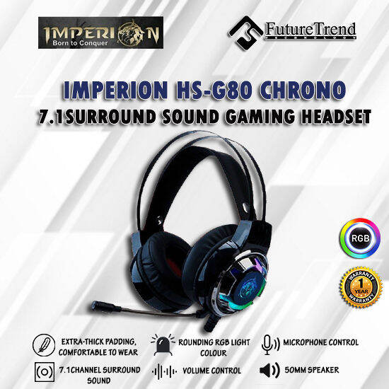 Imperion HS-G80 CHRONO 7.1 Surround-Sound Wired Gaming Headset | Lazada