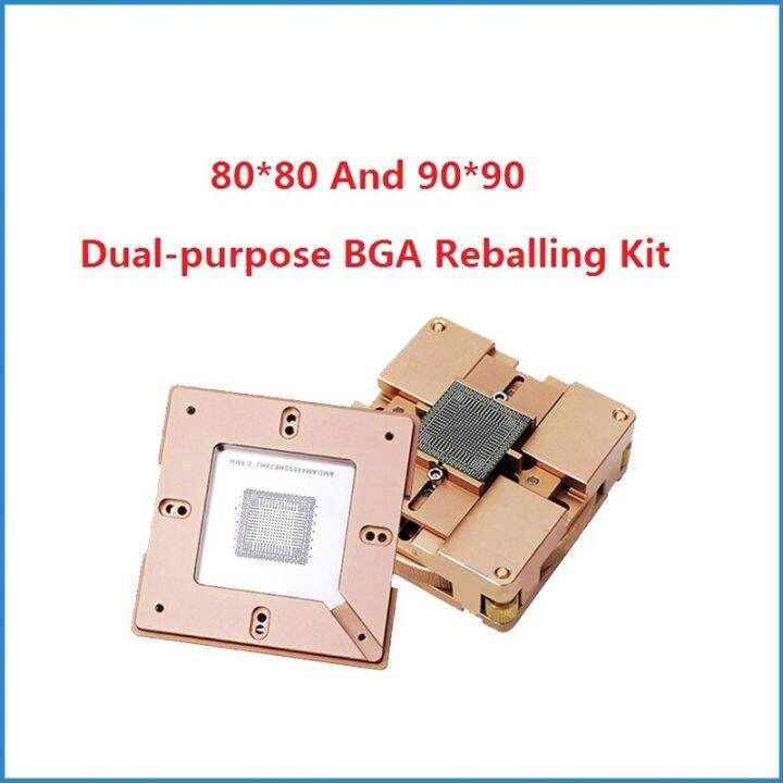 80/90Mm Aluminium Alloy BGA Reballing Kit Balls Stencils Kits For Chip ...