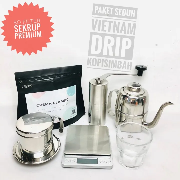 Paket BREWING VIETNAM DRIP Coffee Maker Alat Seduh Pembuat Kopi Manual Brew Vietnamese Cofee ...