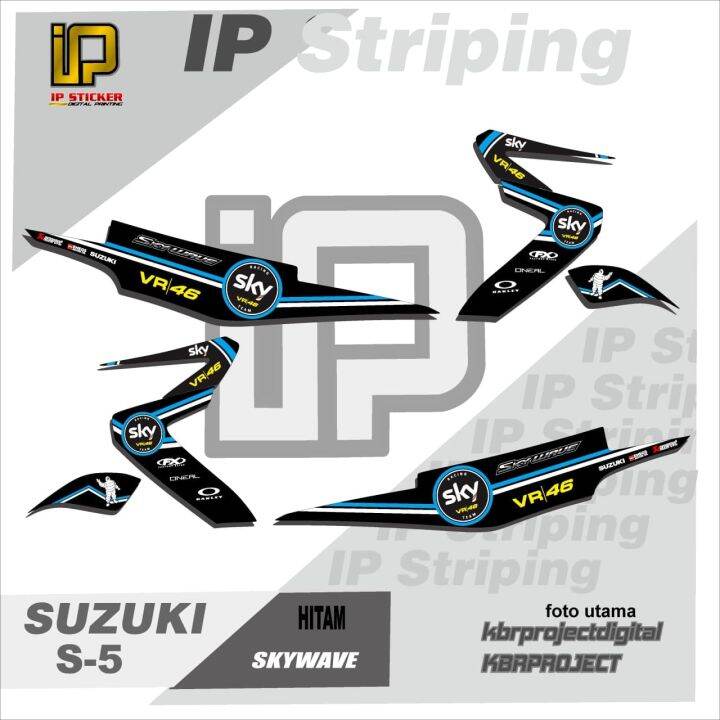 SKYWAVE striping SKYWAVE motor SUZUKI motor sticker variasi Racing IP.S ...