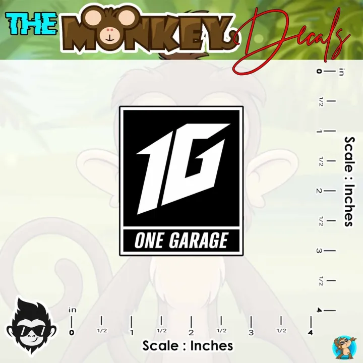 1G Square Logo Sticker Decals Vinyl Printed Laminated Matte Coating ...