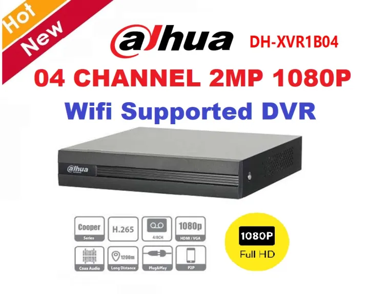 DVR 4 Channel Al DAHUA DVR Model:DH-XVR1B04 Cooper XV Series 1U | Lazada PH