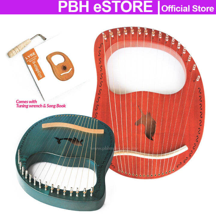 Solid wood lyre 16-string harp | Lazada