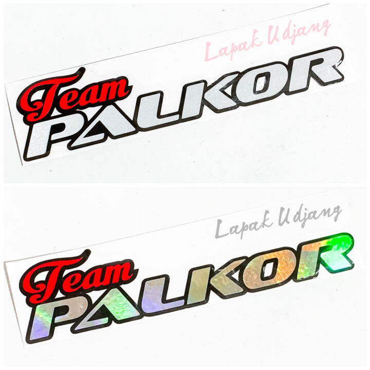 Sticker Cutting Team Palkor Dua Warna Sticker Motor dan Mobil | Lazada ...